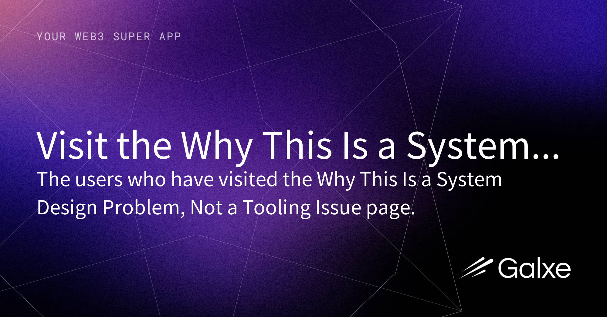 Visit the Why This Is a System Design Problem, Not a Tooling Issue ...
