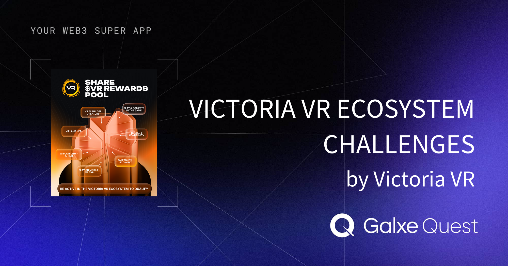VICTORIA VR ECOSYSTEM CHALLENGES by Victoria VR | Galxe Quest